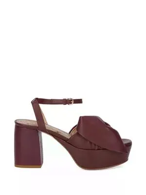 Red Valentino Platform Bow Sandals