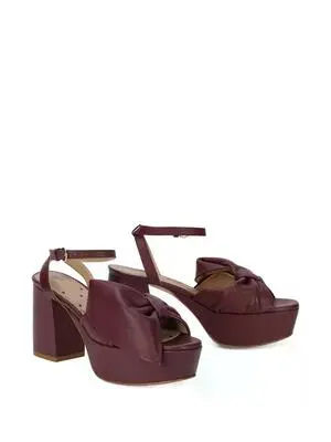 Red Valentino Platform Bow Sandals