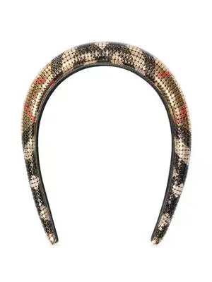 Burberry Check Mesh Headband - Gold