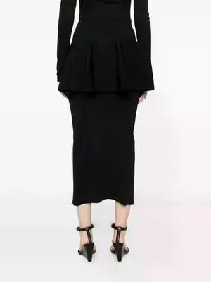 CFCL Pottery Glitter Layered Skirt - Black