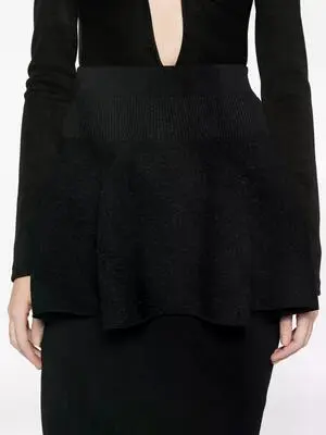 CFCL Pottery Glitter Layered Skirt - Black