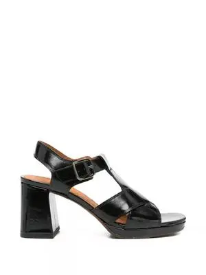 Chie Mihara Obana T-bar Buckle Sandals - Black