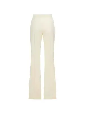 Sportmax Belted Flared Trousers - Neutrals
