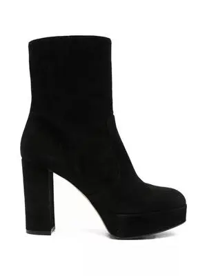 Women's Black Platform Heel Boots