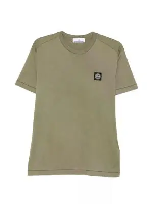 Stone Island Compass Logo-patch T-shirt - Green