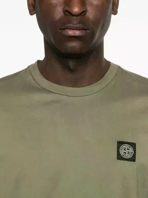 Stone Island Compass Logo-patch T-shirt - Green