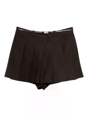 Maje Pleated Skorts With Belt