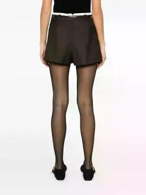 Maje Pleated Skorts With Belt