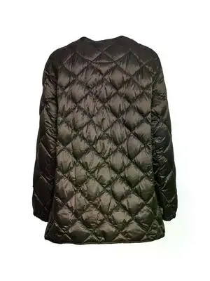Max Mara Quilted Button Jacket - Brown