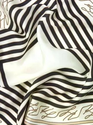 Karl Lagerfeld K/autograph Silk Scarf - Neutrals