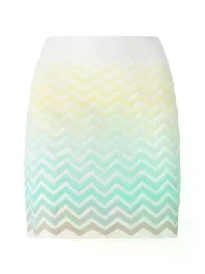 Missoni Chevron Knit Skirt - Neutrals