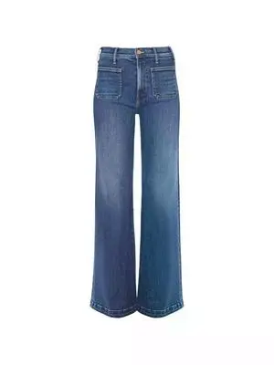 MOTHER Hustler Roller Patch-pocket Jeans - Blue