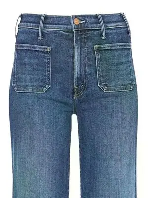 MOTHER Hustler Roller Patch-pocket Jeans - Blue