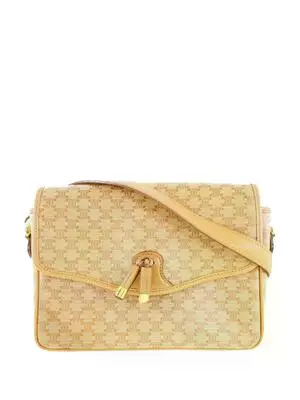 Celine 1990-2000 Macadam Coated Canvas Crossbody Bag