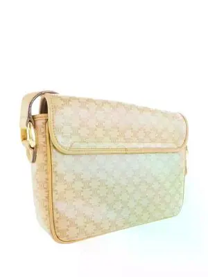 Celine 1990-2000 Macadam Coated Canvas Crossbody Bag