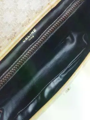Celine 1990-2000 Macadam Coated Canvas Crossbody Bag