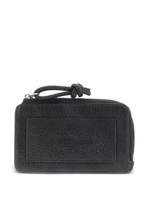 Emporio Armani Logo-detail Wallet - Black