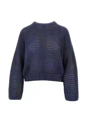 Emporio Armani Perforated Knit Sweater