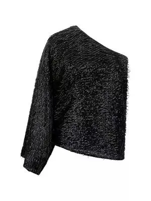 Federica Tosi One-shoulder Sequined Blouse