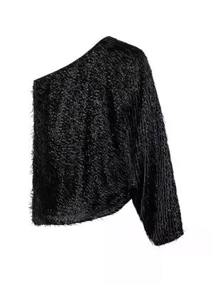 Federica Tosi One-shoulder Sequined Blouse