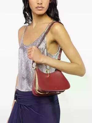Rabanne Small Ring Shoulder Bag - Red