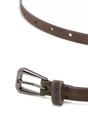 Brunello Cucinelli Beaded Leather Belt