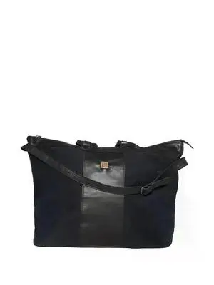 HANNES ROETHER Leather-paneled Messenger Bag