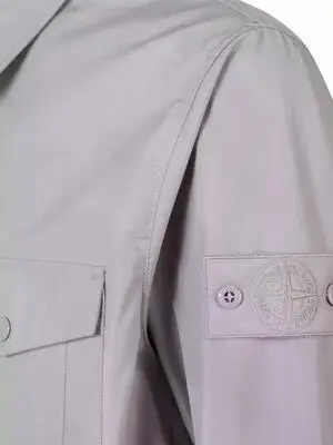 Stone Island Logo-patch Overshirt - Purple