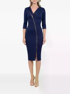 ROSERRY Zip-fastening Midi Dress - Blue
