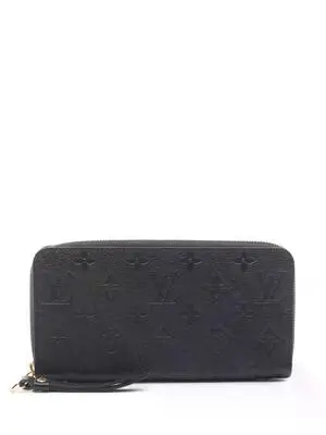 LOUIS VUITTON 2021-2026 Monogram Empreinte Zippy Long Wallets - Black