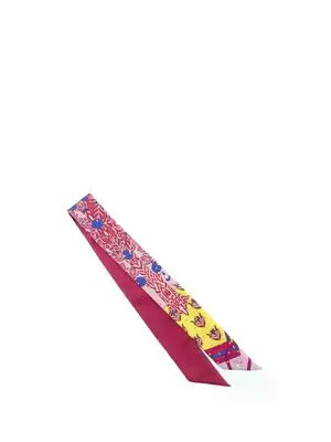 Hermès 2000-2025 Plumetis Silk Twilly Scarf Scarves - Pink