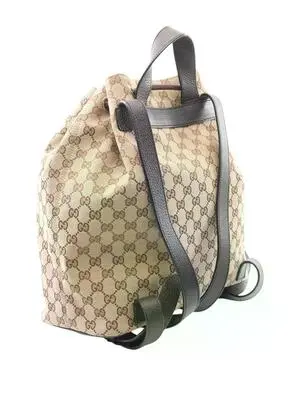 Gucci 2000-2015 Gg Canvas Drawstring Backpack