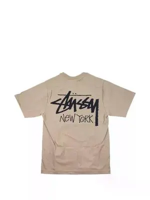 StÜssy Logo-print T-shirt - Neutrals
