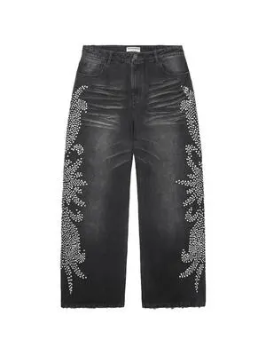 VALE FOREVER Stud-embellished Jeans