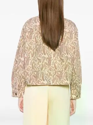 Ba&sh Tullia Paisley Cotton Jacket - Neutrals