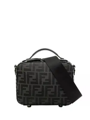 Fendi Mini Zucca Canvas Suitcase - Black