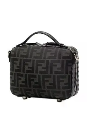 Fendi Mini Zucca Canvas Suitcase - Black