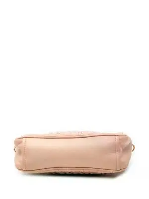 Prada 2000-2025 Nappa Gaufre Camera Crossbody Bag - Brown