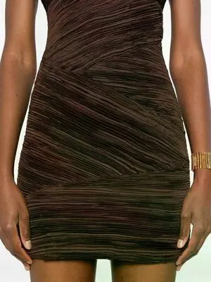 Maje Pleated V-neck Dress