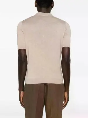 BARBA NAPOLI Collared Short-sleeve Sweater