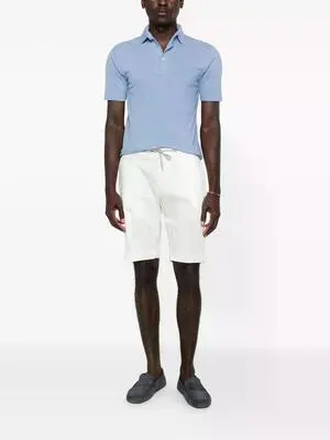 BARBA NAPOLI Buttoned Polo Shirt - Blue