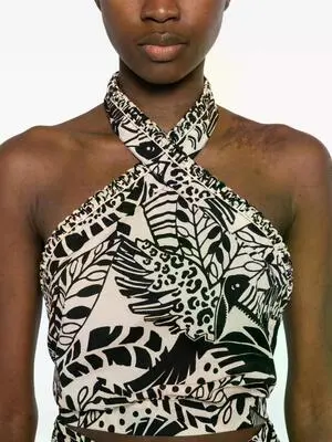 Poupette St Barth Print-detail Top