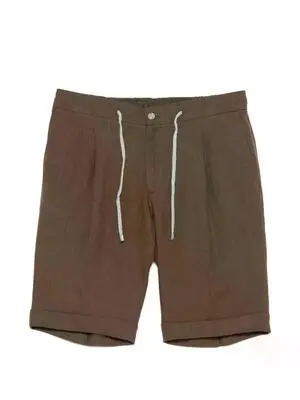 BARBA NAPOLI Drawstring Pleated Shorts