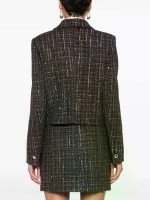 Maje Tweed Sequin-embellished Blazer