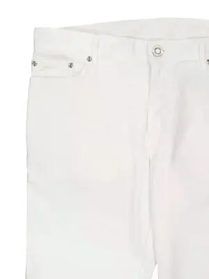120% Lino Slim-fit Trousers - White