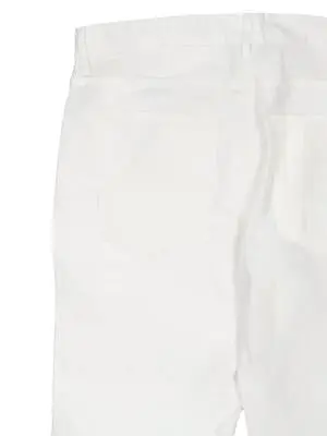 120% Lino Slim-fit Trousers - White