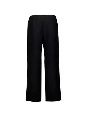 120% Lino Drawstring Trousers - Black