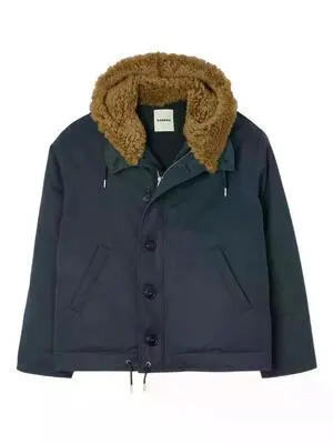 Sandro Fur-trim Button Jacket