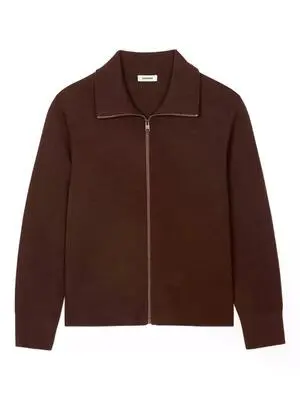 Sandro High-neck Zip-up Cardigan