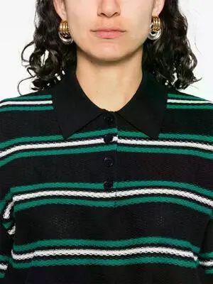 Sandro Striped Polo Top